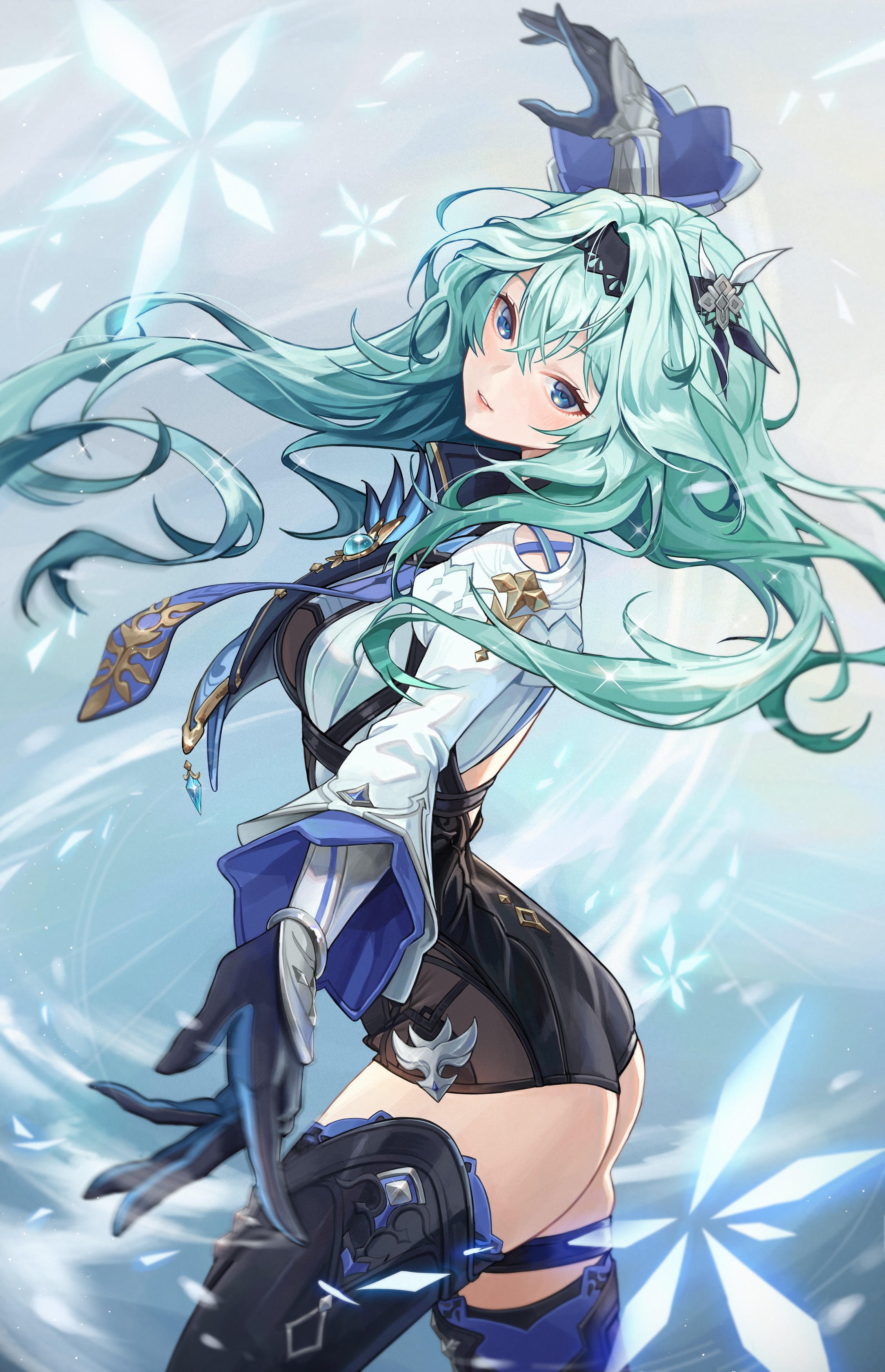 rhtkd (gosang) genshin impact eula ass garter thighhighs | #1056659 | yande.re